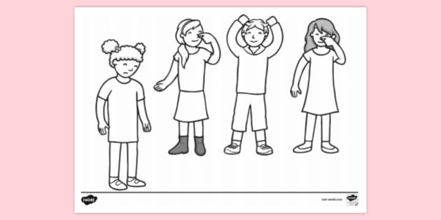 FREE! - Say No To Bullying - Child Left Out of Play Colouring Sheet
