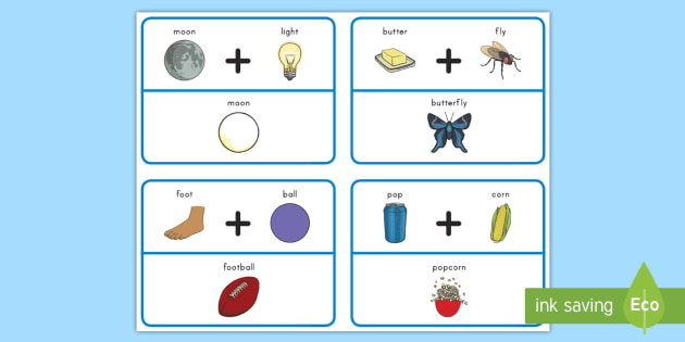 Compound Words Matching Cards (teacher made)