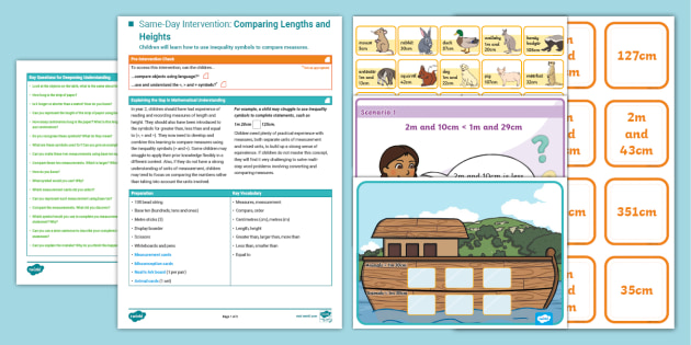 👉 Y2 Math Same-Day Intervention: Comparing Lengths and Heights