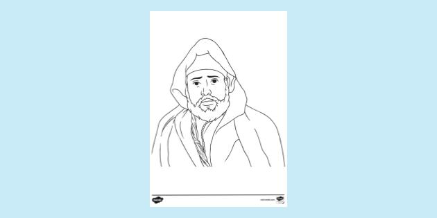 Sultan Abdelhafid of Morocco Colouring Sheet | Colouring Sheets