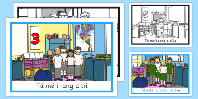 What Class Am I In Display Posters Gaeilge (Teacher-Made)