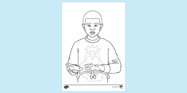 FREE! - Calm BSL Colouring | Colouring Sheets (teacher made)
