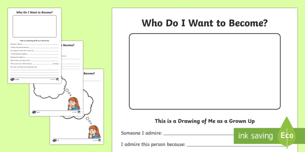 Who Do I Want to Become Differentiated Worksheet / Worksheets
