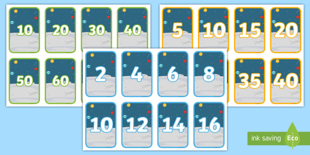 Space Themed Multiples Of 2 5 And 10 Flashcards space-themed-multiples-of-2-5-and-10-flashcards