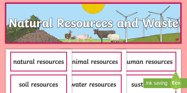 Natural Resources and Waste Display Pack