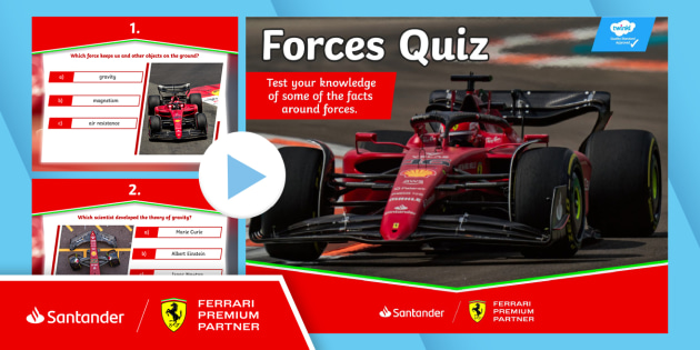 FREE! - Scuderia Ferrari: Forces Quiz [Ages 7-11]