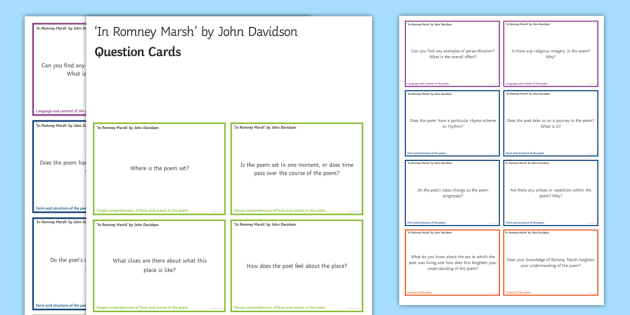 Literature Question Cards • Twinkl.ca