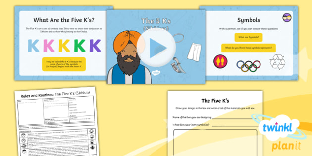 RE: Rules and Routine: The Five K's (Sikhi) Year 2 Lesson Pack 5