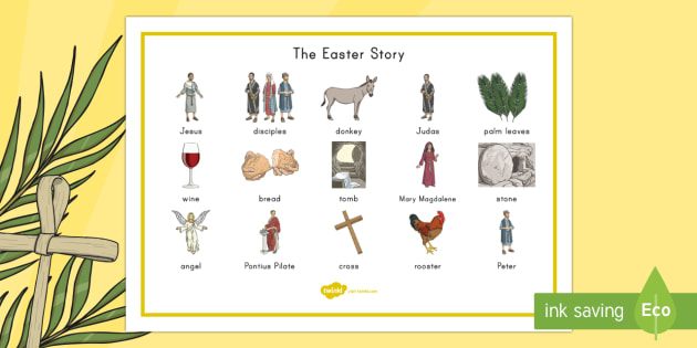 Easter Story Word Mat
