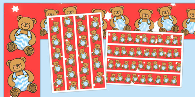 Teddy Bear Display Border - teddy bear, display border, display