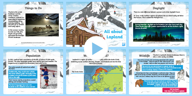 KS2 Lapland Information PowerPoint