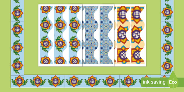 Spanish Talavera Notice Board Border (teacher made)