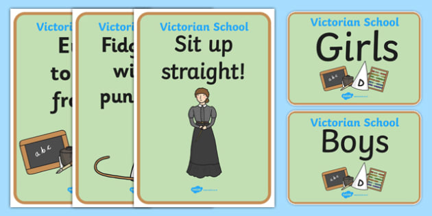 Victorian School Role Play Signs (teacher made)