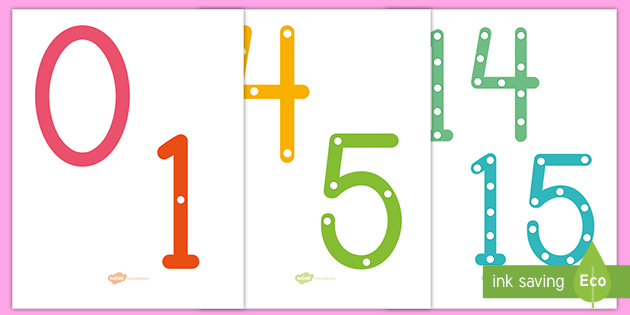 Count the Spots 0-20 Number Posters (teacher made)