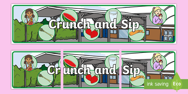 Crunch and Sip Banner