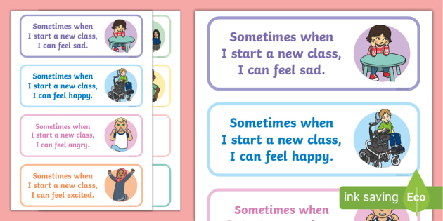Back to School Emotions Display Cards (Teacher-Made)