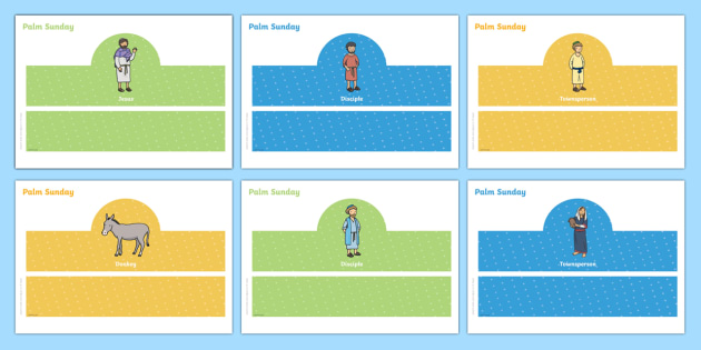 Palm Sunday Role Play Headbands - Easter, Role Play, Palm