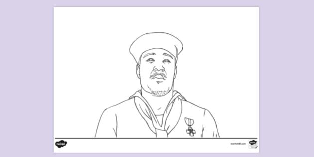 FREE! - Doris Miller Colouring Sheet (teacher made)
