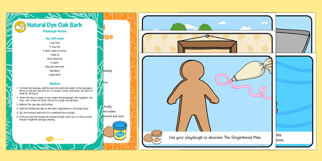 EYFS The Gingerbread Man Playdough Recipe and Mat Pack