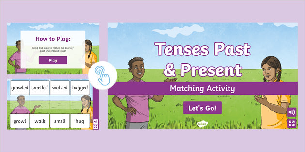 Year 3 Verb Tenses Interactive Matching Activity
