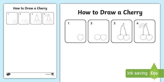 How to Draw a Cherry