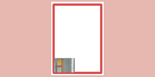 FREE! - Castle Room Page Border | Page Borders | Twinkl Resources