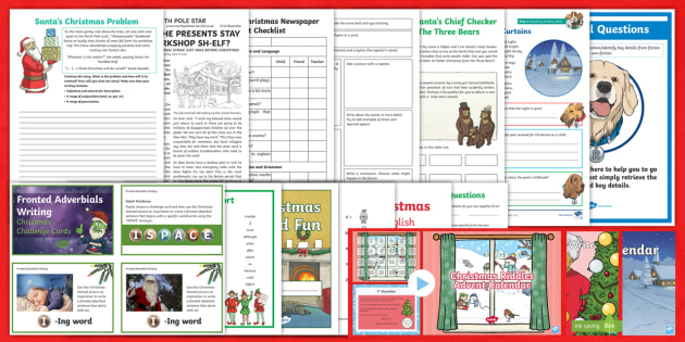 Year 4 Christmas English Bumper Resource Pack
