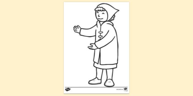 FREE! - Getting on and falling out old woman | Colouring Sheets