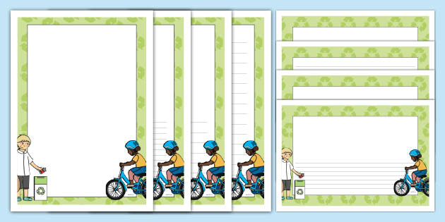 Twinkl Sustainability Week Page Borders (teacher made)