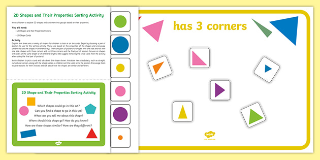 👉 2D Shape and Their Properties Sorting Activity