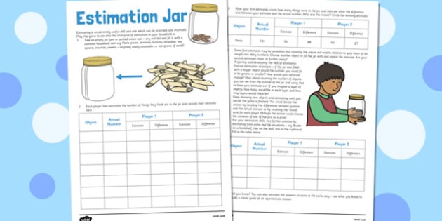 Estimation Jar (teacher made)