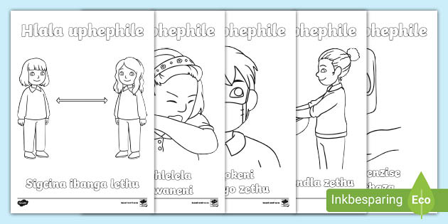 How To Stay Safe From Covid-19 At School | Posters | isiZulu