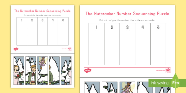 The Nutcracker 1-5 Number Sequencing Puzzle (teacher made)