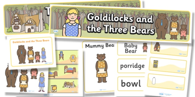 Goldilocks and the Three Bears Display Pack (Teacher-Made)