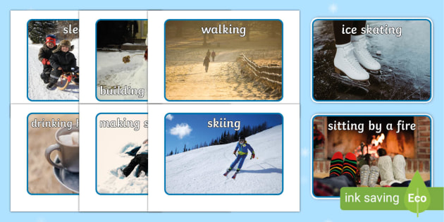 Winter Activities Display Photo Pack (teacher made)