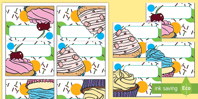 Cake Display Price Tags and Labels - Cake Sale - Primary