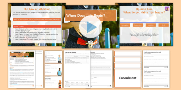 Religion and Life Lesson 1: When Does Life Begin?