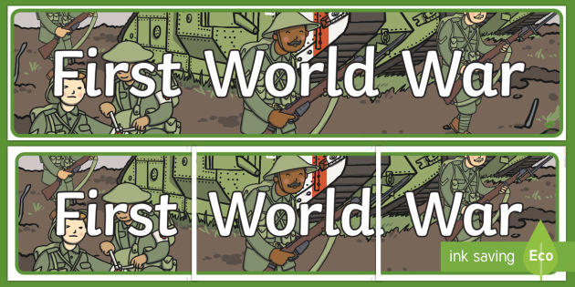 World War One Display Banner (teacher made)