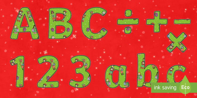 Elf Display Lettering (teacher made)