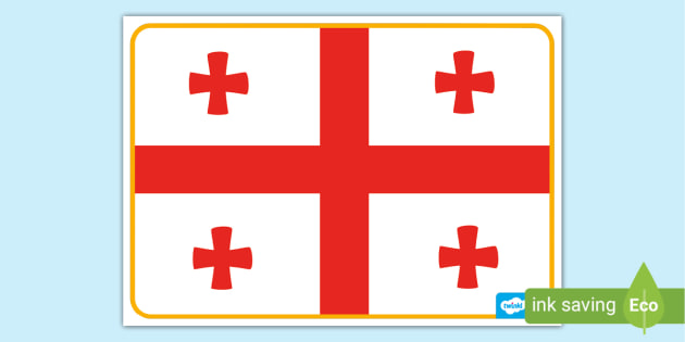 FREE! - Georgia Flag Poster | Twinkl Flags (Teacher-Made)