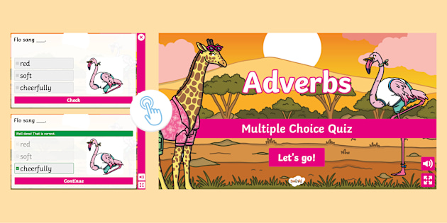 KS1 English Spot the Adverb Game - Twinkl
