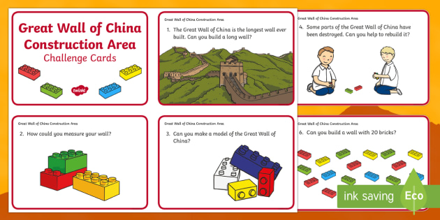 The Great Wall of China Construction Area Challenge Cards