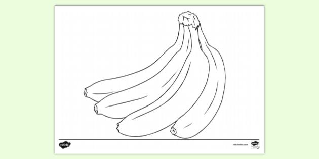 FREE! - Banana Colouring Page | Colouring Sheets
