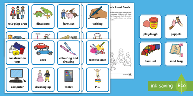 EYFS Nursery and School 'Talk About' Cards