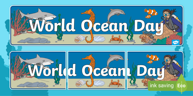 World Ocean Day Display Banner (teacher made)