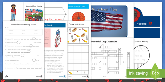 Memorial Day K-5 Resource Pack - Memorial Day, Remembrance
