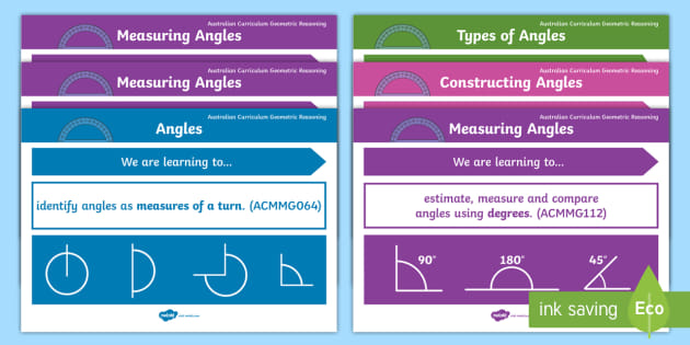 Geometric Reasoning Content Descriptors Display Posters