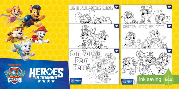 Paw Patrol The Movie Coloring Pages For Kids Free Print Or Download