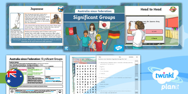 Year 6 HASS History Australia Federation Lesson 5 Groups