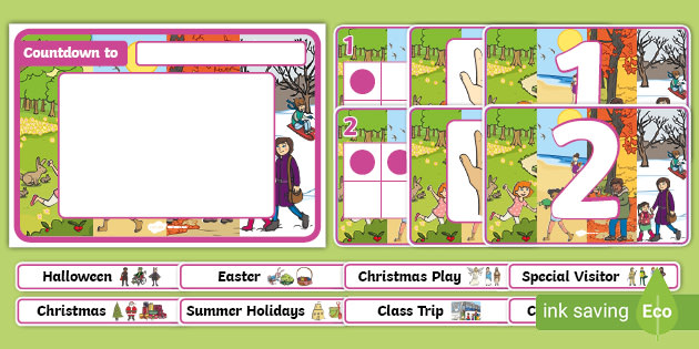 👉 Class Countdown Calendar Resource Pack (teacher made)